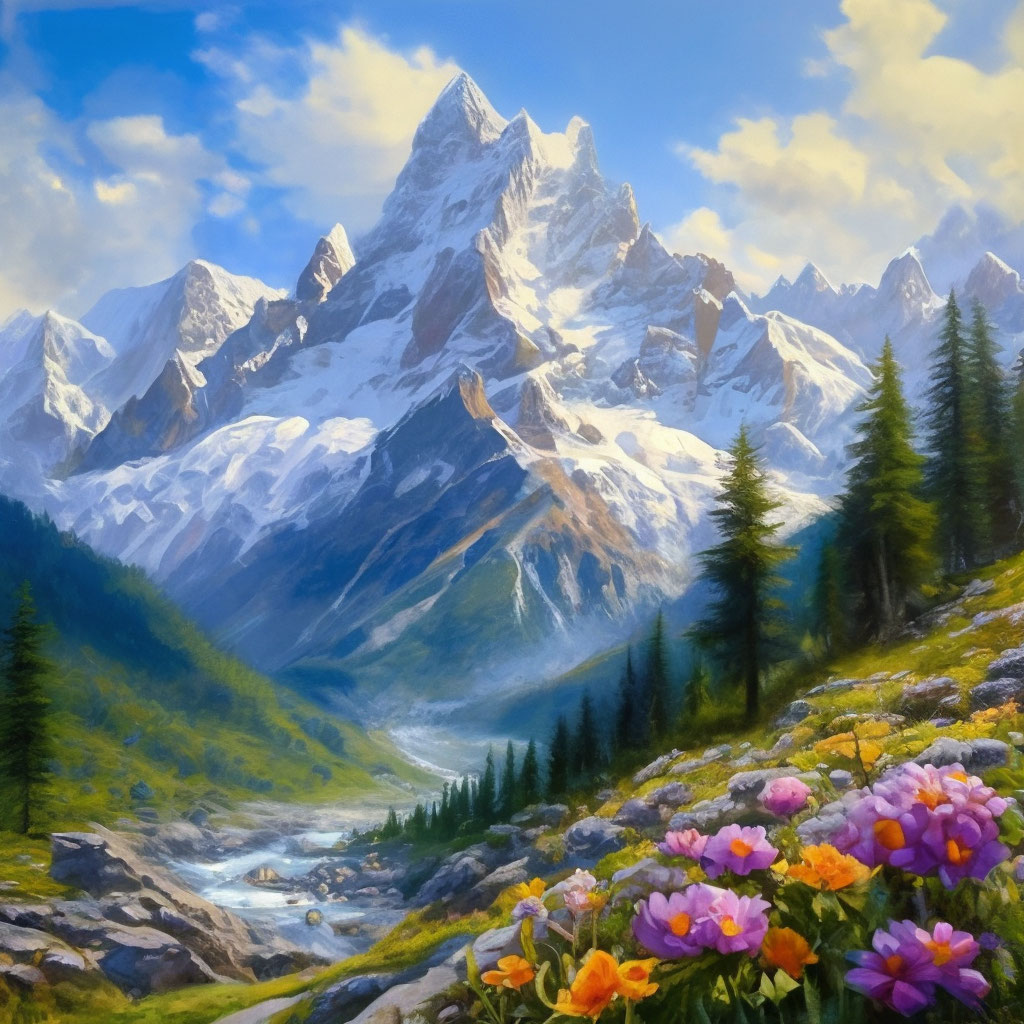 ". Only mountains can be better than mountains!!! Academic painting ...