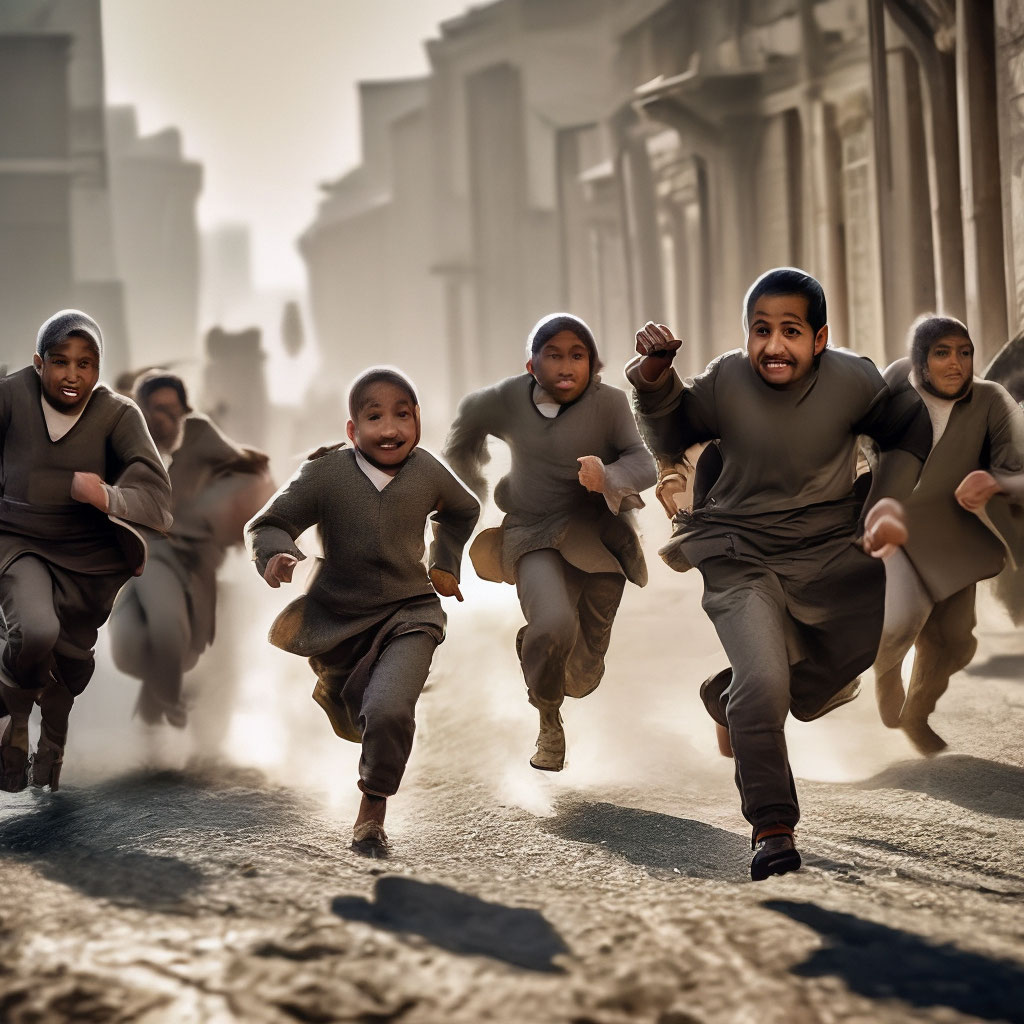 "The abobuses are running after the chushpan, real, realism, high ...
