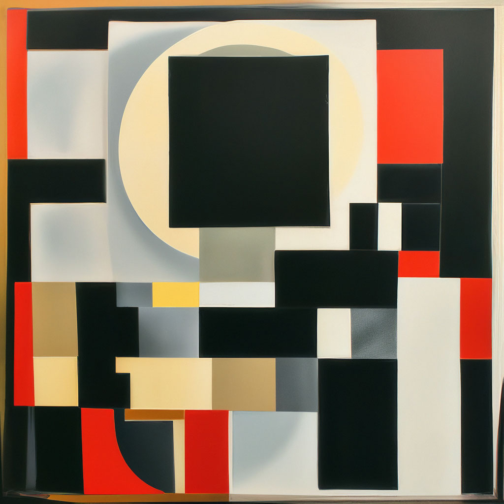 "Black square in the style of Malevich" — image created in Shedevrum