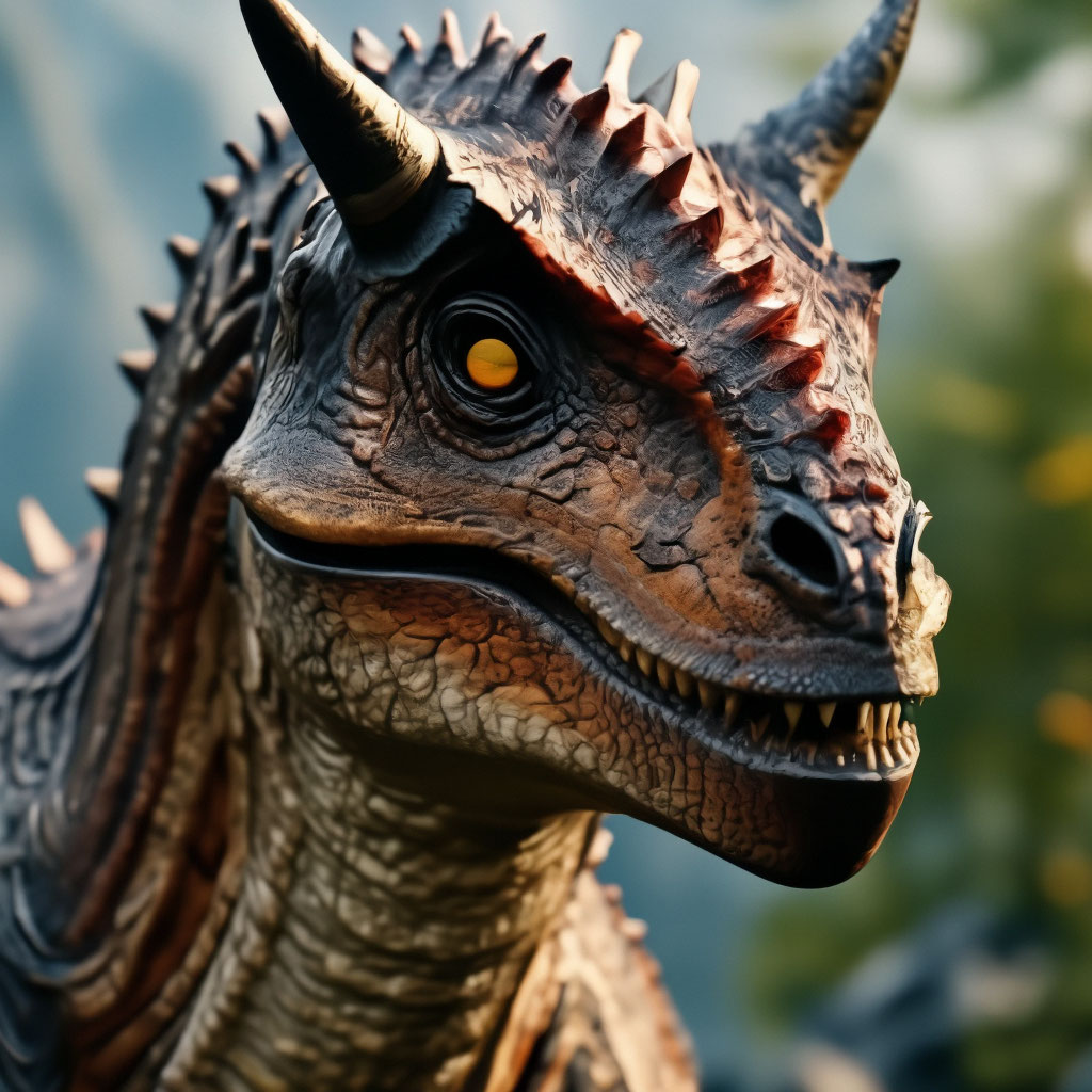 "Carnotaur, beautiful, realistic, close-up, professional photo, 4k ...