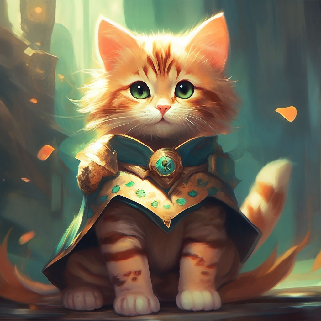 "Kind cat" — image created in Shedevrum