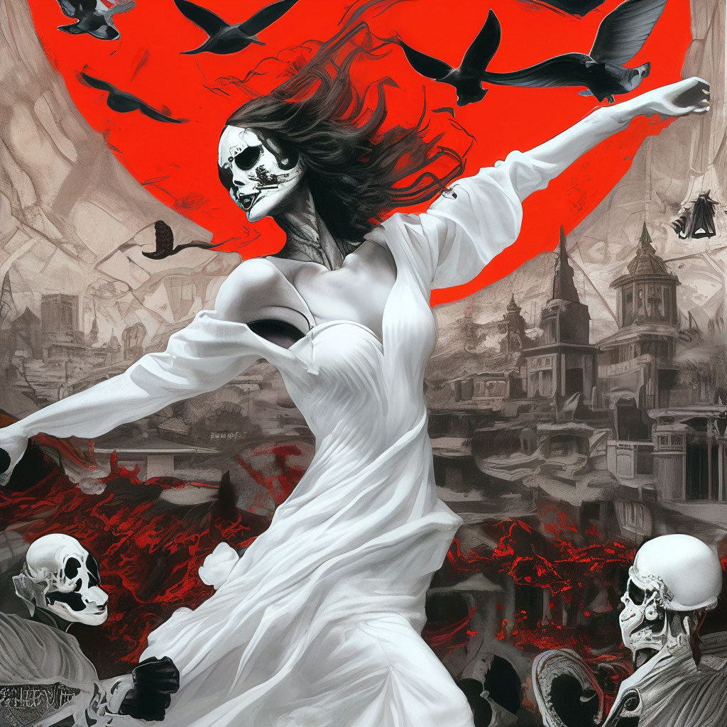 "Look how gracefully death dances.... , people fly and fall around a ...