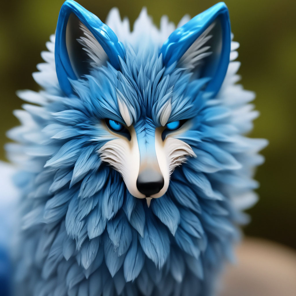 "🐺 Helen Wolf — Detailed Intricate Ultra-cute miniature Cheshire winged ...