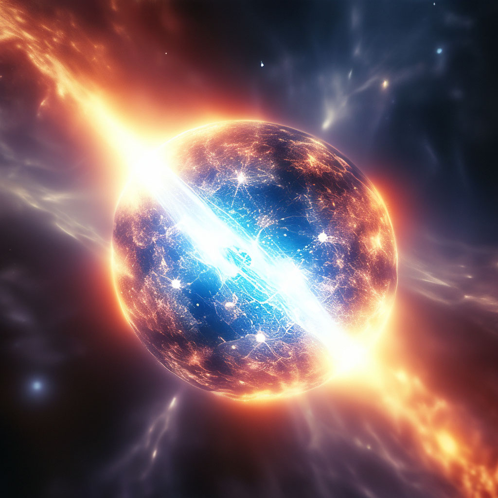 "Neutron star" — image created in Shedevrum