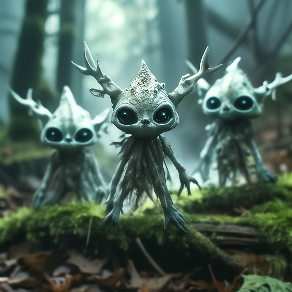 "Small mutant forest spirits are ghostly in the wilds of a creepy ...