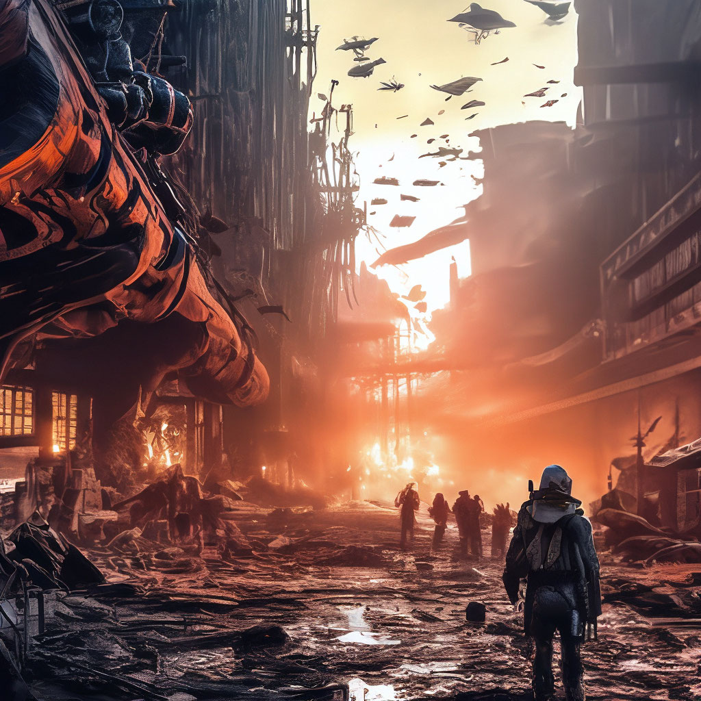 "Post-apocalyptic comics, grunge, complex details high detail, post ...