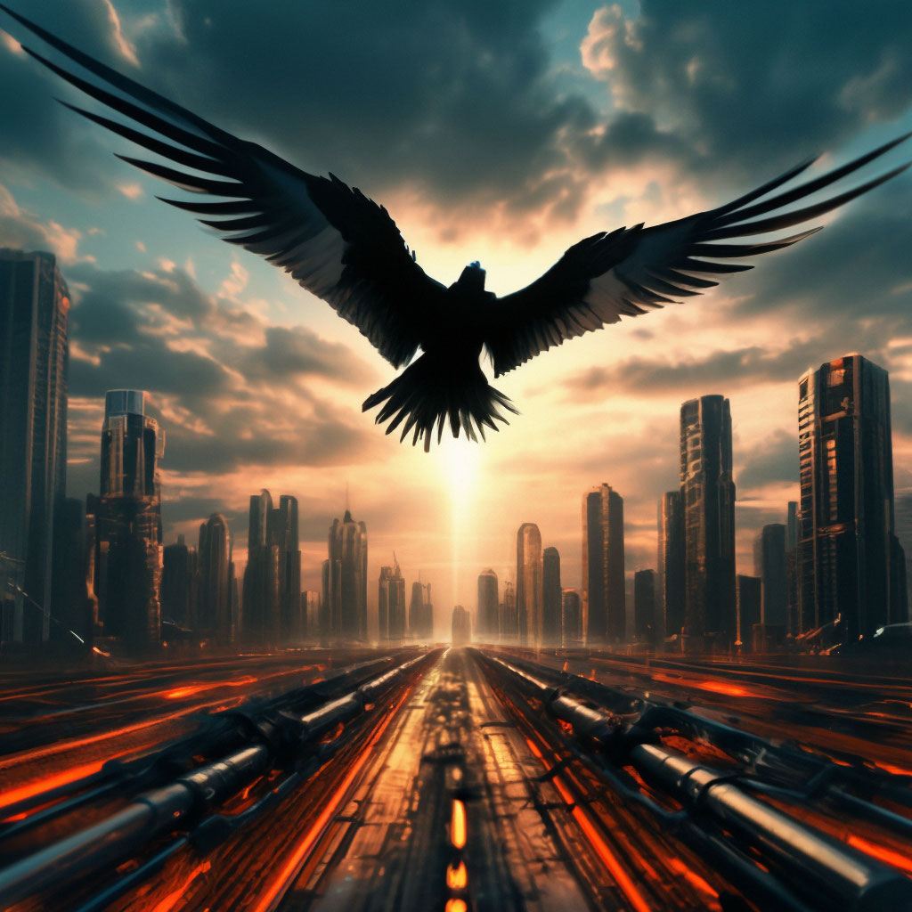 "Birds are flying south... by plane" — image created in Shedevrum