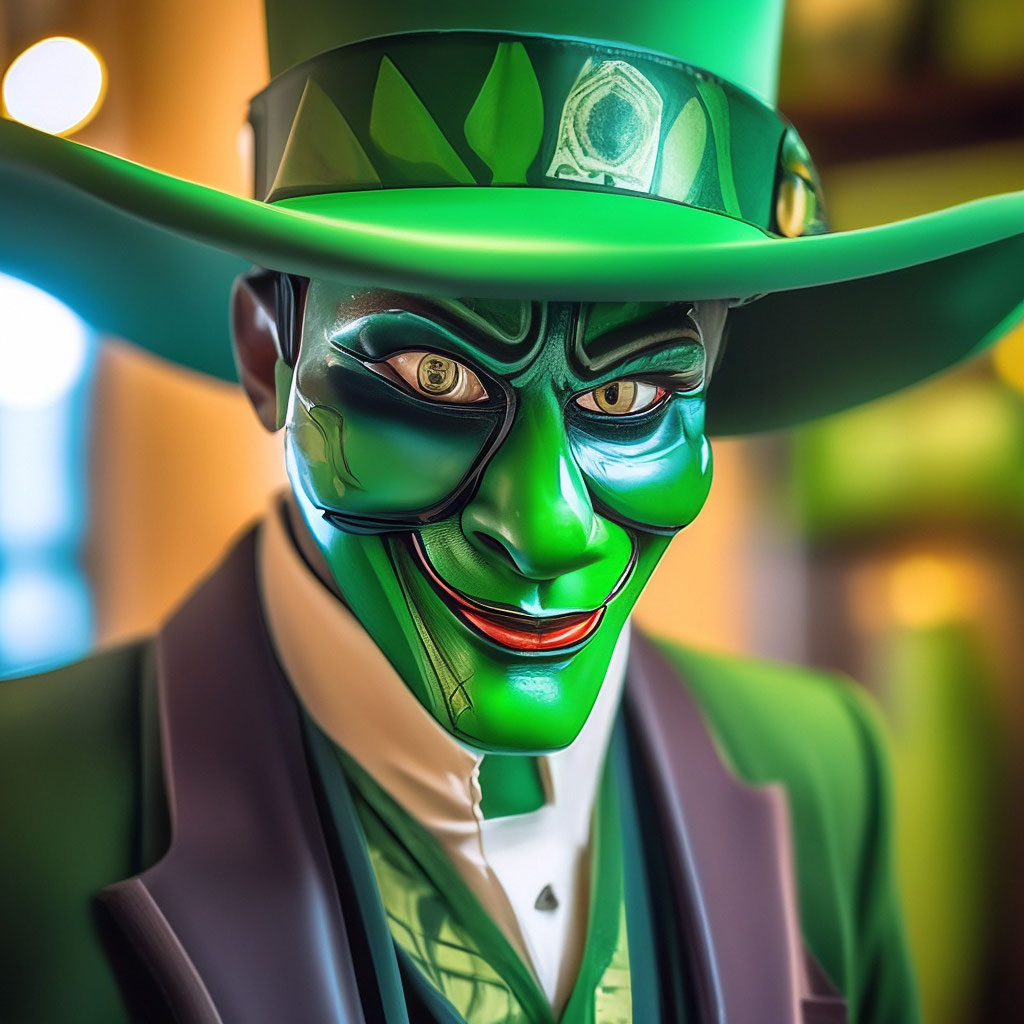 "A character from the movie mask, a gutta-percha man in a stylish suit ...