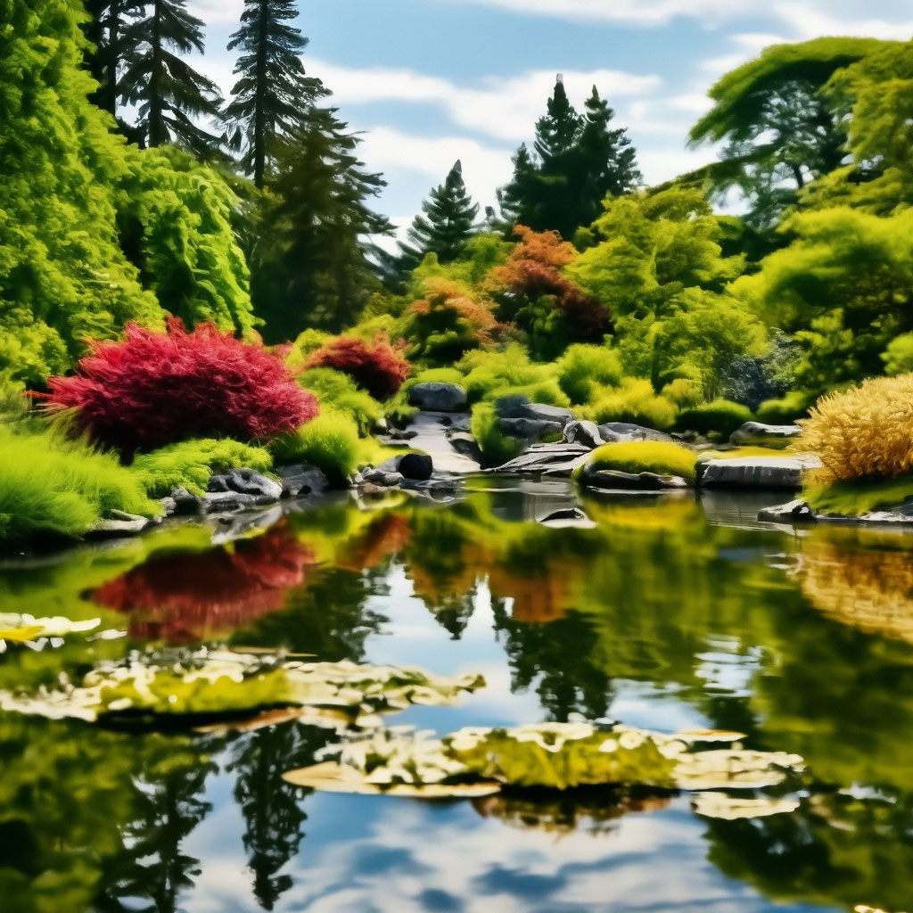 "The Canadian Botanical Garden, botanical, realistic, high detail, high ...