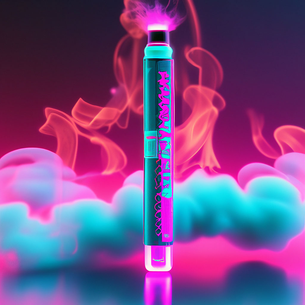 "Cigarette smoke with mintol" — image created in Shedevrum