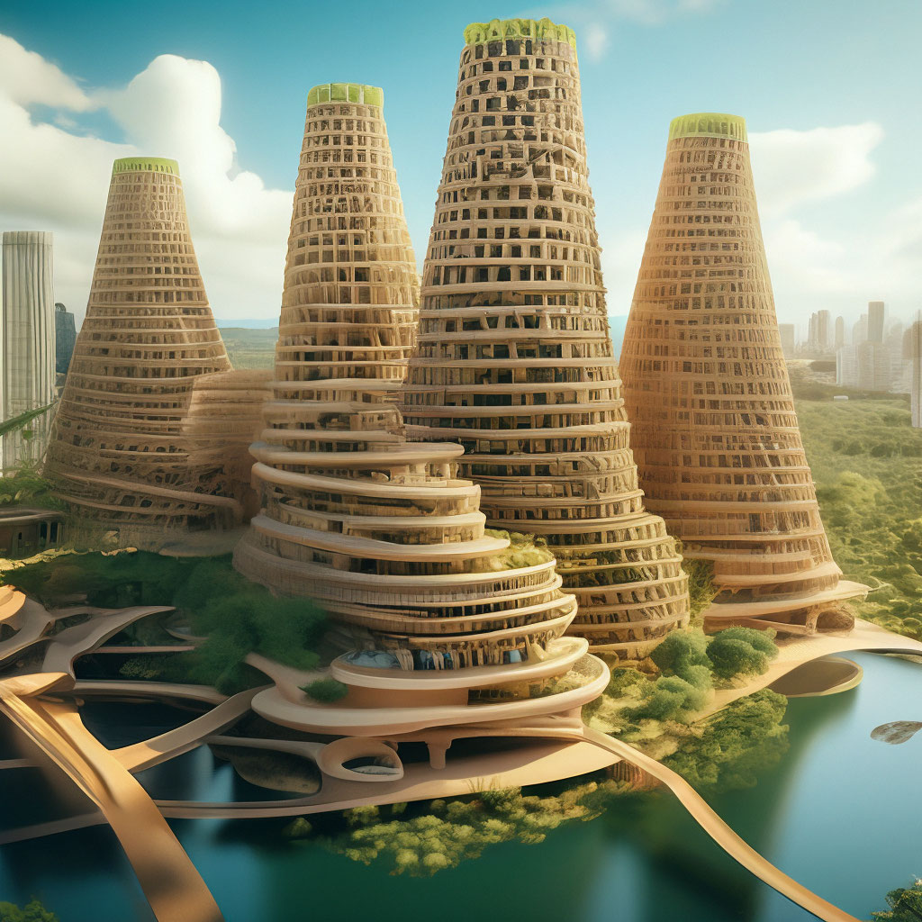 "A city made of capybara material" — image created in Shedevrum