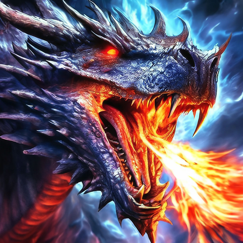 "🎁 для всех🥳 ️ NightDragon. Dracarys. Realistic detailed beautiful ...