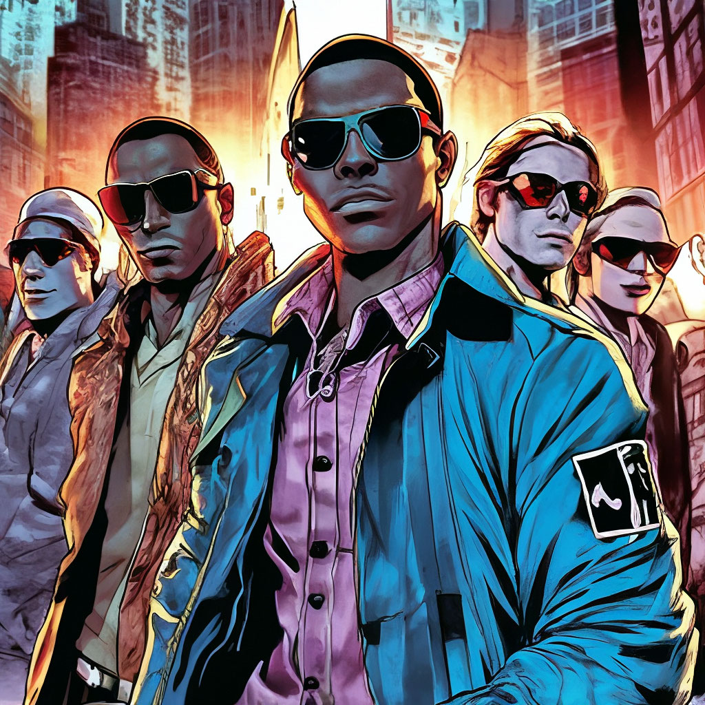 "Gangs of New York Inveterate scammers drawing in the style of a comic ...