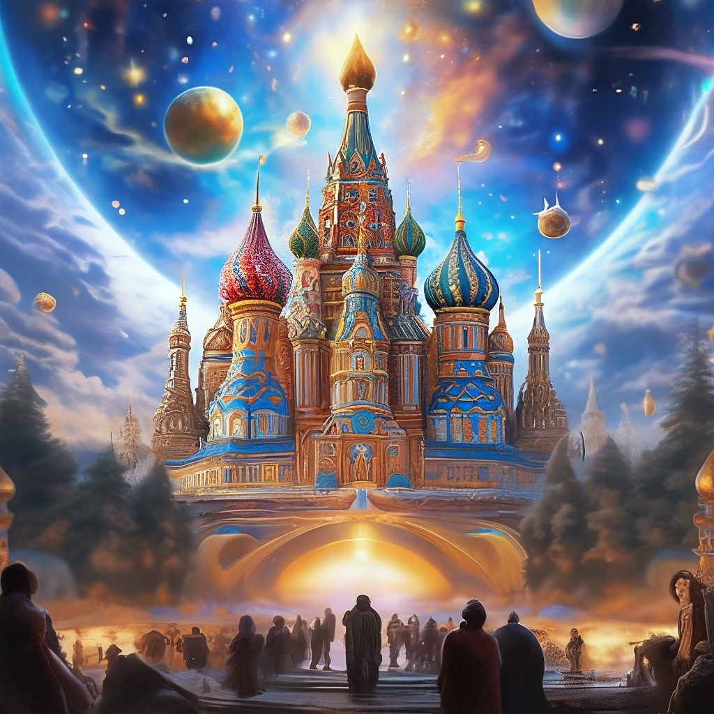 "RUSSIA AS THE INFINITY OF THE UNIVERSE" — image created in Shedevrum