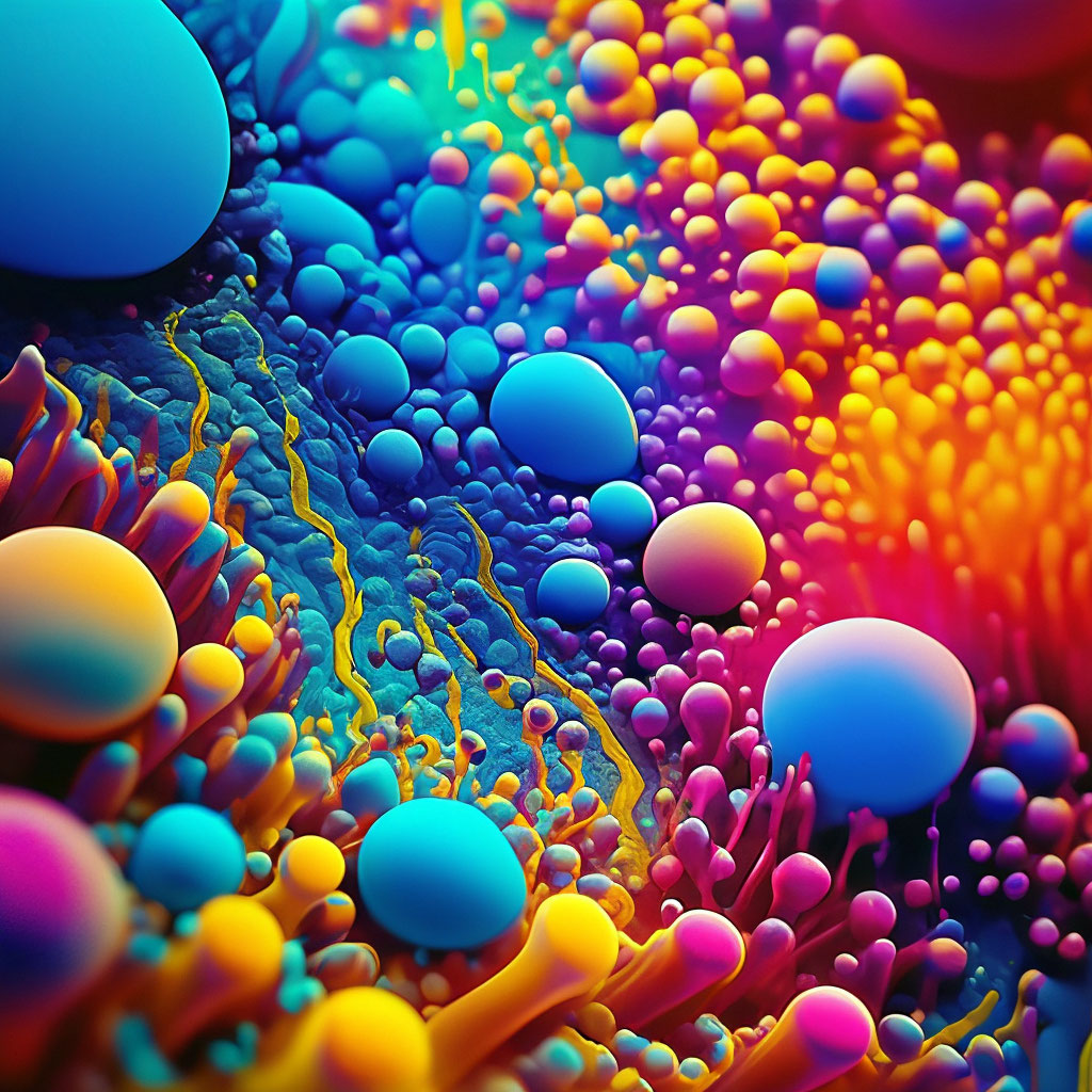 "This beautiful colorful microcosm" — image created in Shedevrum