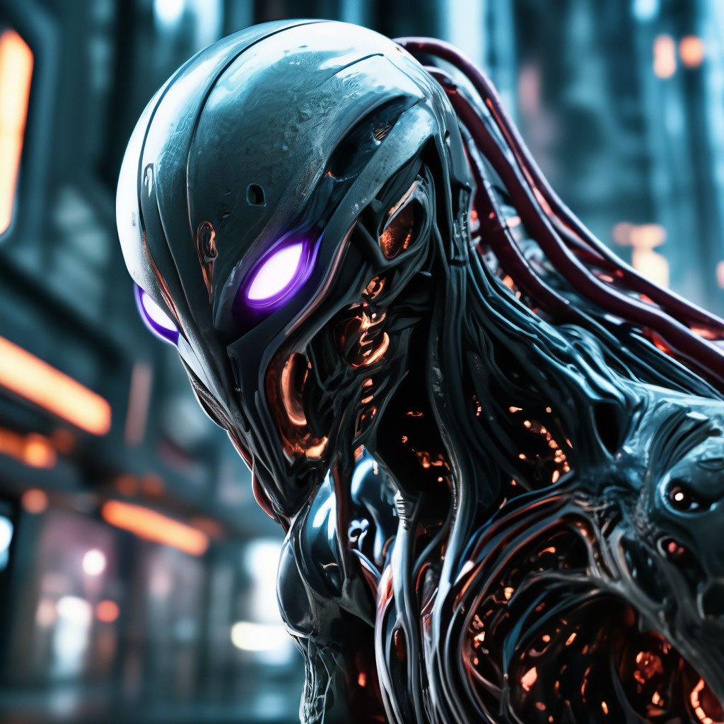 "Amorphous creature, unreality, high detail, gothic, horror,4k,ISO 300 ...