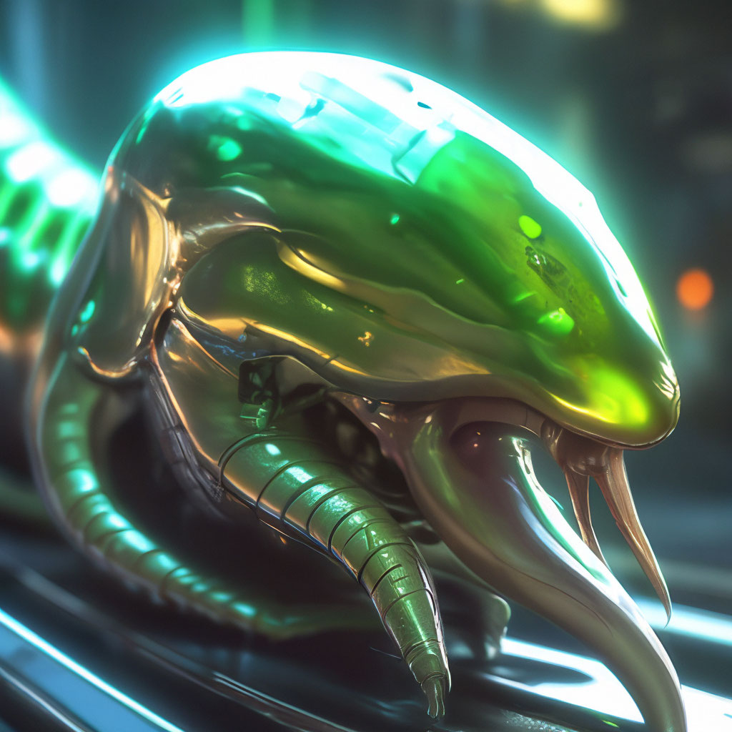 "A slug with a human mouth" — image created in Shedevrum