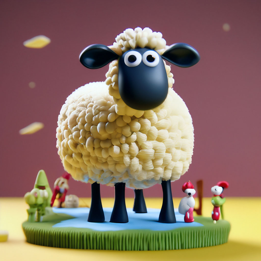 "Shaun the sheep, aesthetically pleasing, beautiful, plasticine ...
