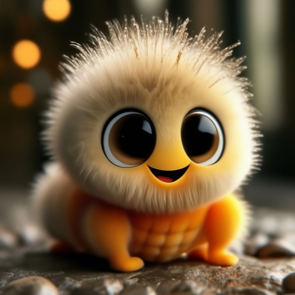 "@Oxana ️‍🔥💞 Distemper, funny, positive, fluffy beetle larva, cute,cute ...