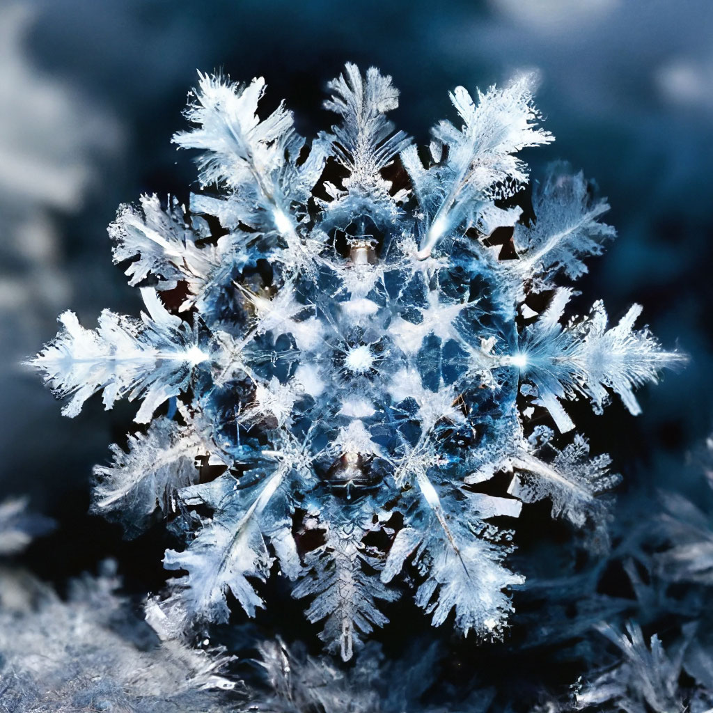"Crazy snowflake." — image created in Shedevrum