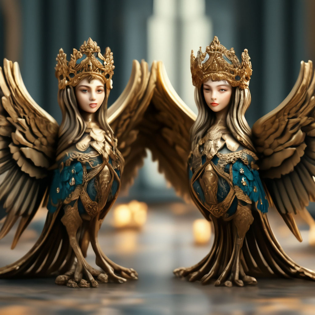 "Sirin and Alkonost. Two Slavic birds with female faces and bodies of ...