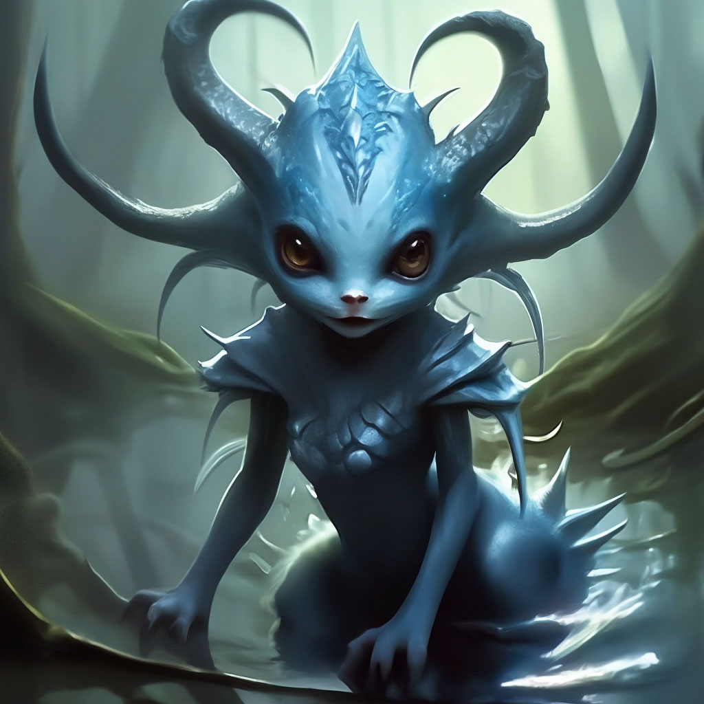 "In childhood, a beautiful anthropomorphic demonic creature of silver ...