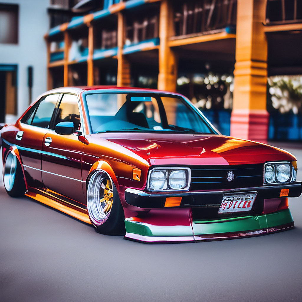 "Nissan Almera classic, two-tone paint with beautiful vinyl, lowrider ...