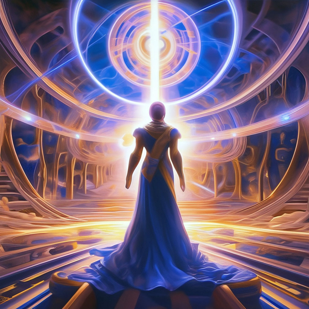 "The principle of the seventh dimension." — image created in Shedevrum