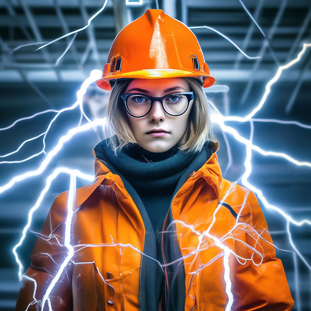 "Free style. Constructivism. Portrait. Triple exposure. There are wires ...