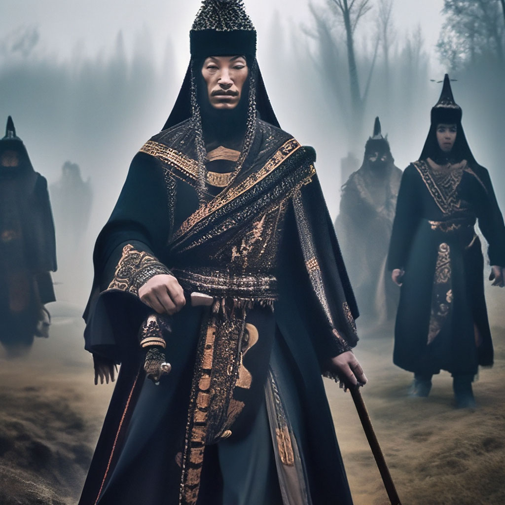 "Mongol-Tatar yoke in Russia" — image created in Shedevrum