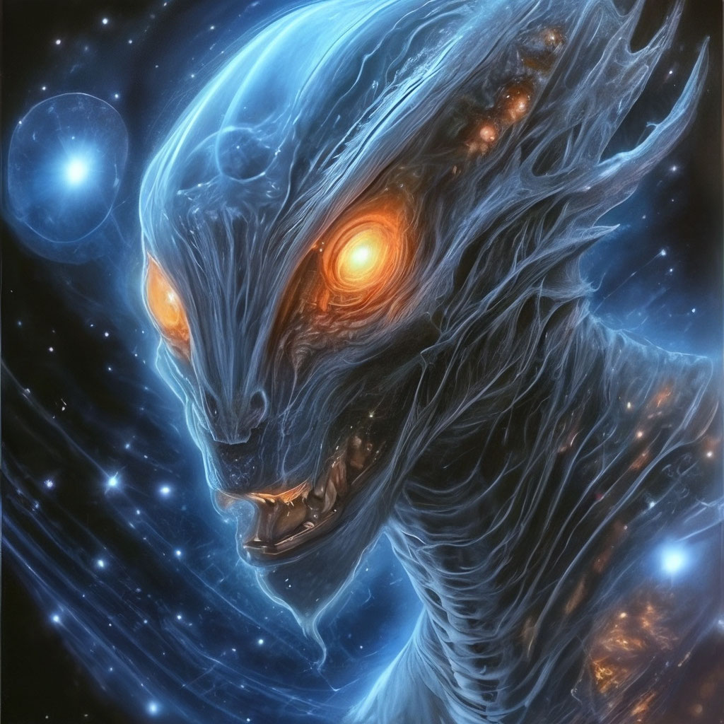 "👽 The black emptiness of space. distant stars. against their ...