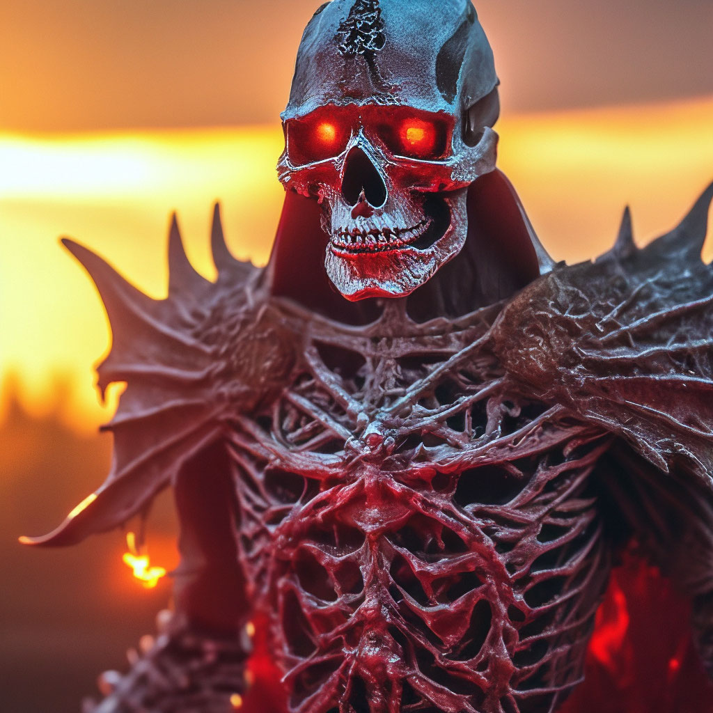 "Skeleton, mage, fantasy, undead, …" — image created in Shedevrum
