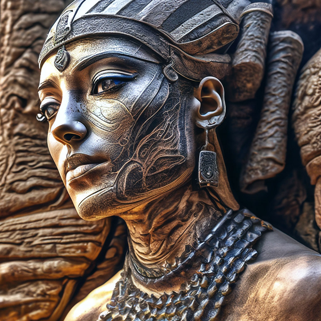 "Graphite diamond high detail,mummy,terracotta, professional photo ...