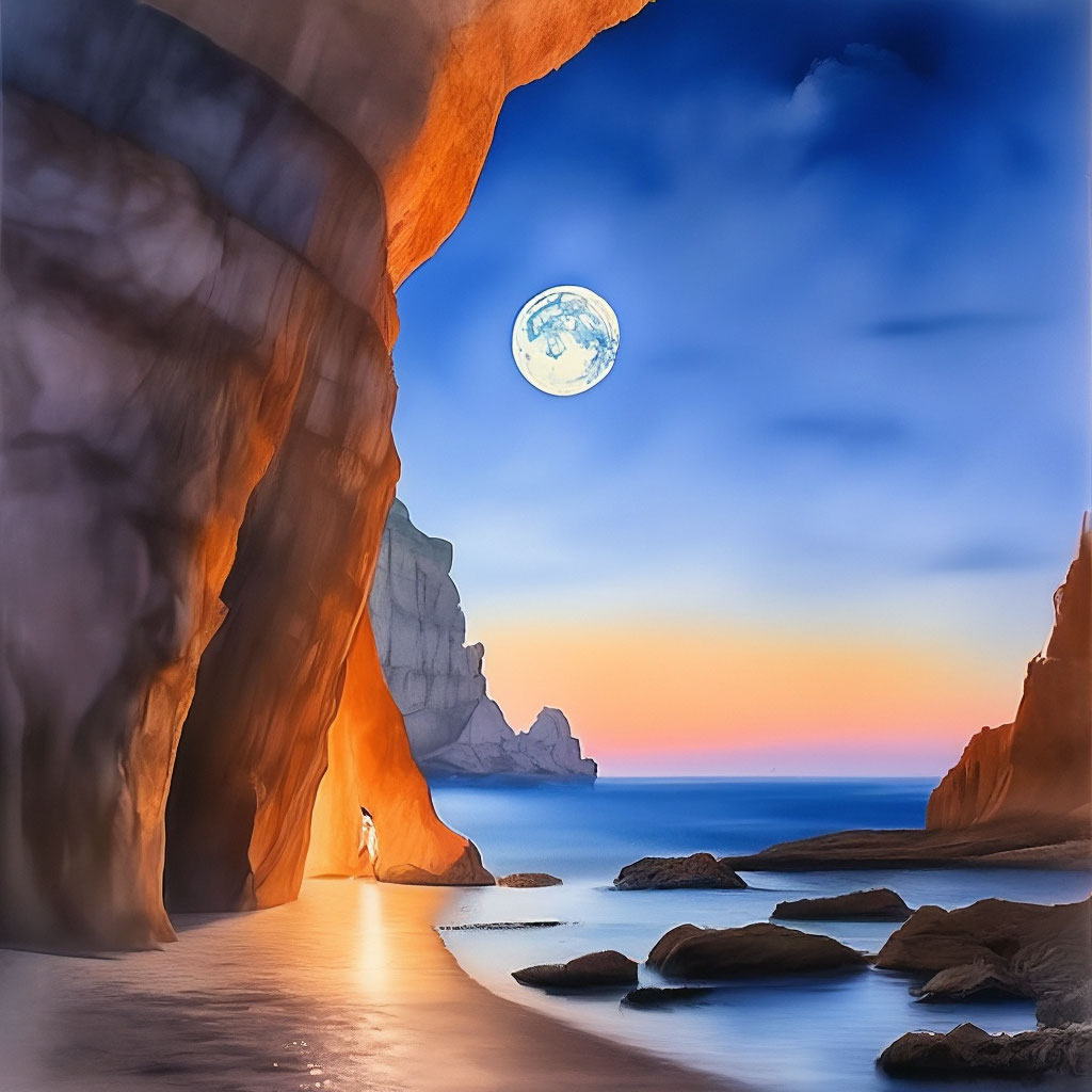 "El arco rock watercolor, pastel, ink, detailed drawing, pastel shades ...