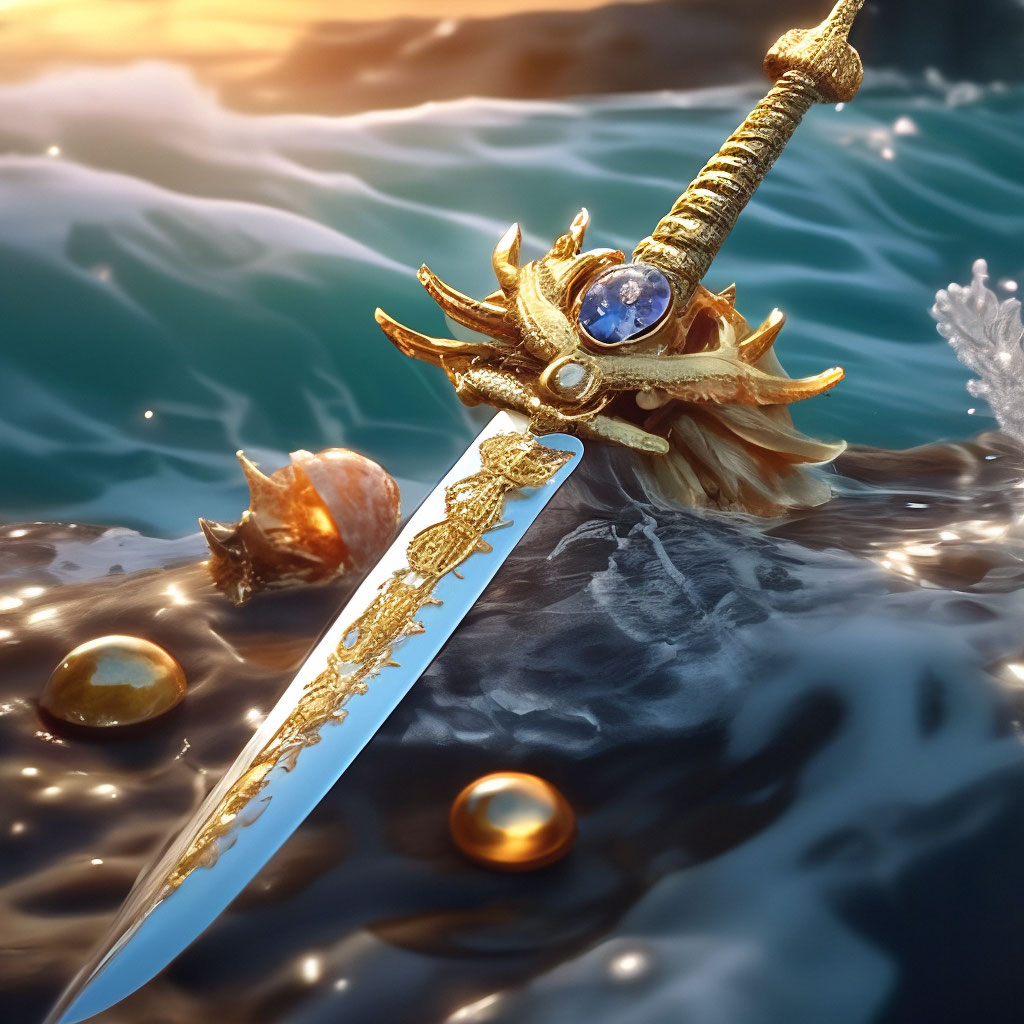 "For the contest from Maryam Makhova a sea sword decorated with ...