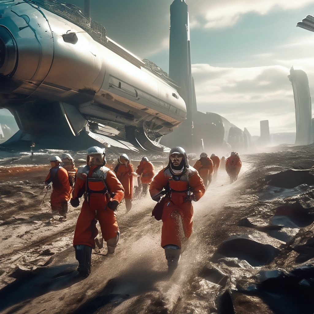 "Soviet science fiction, utopia, post-apocalypse, high detail" — image ...