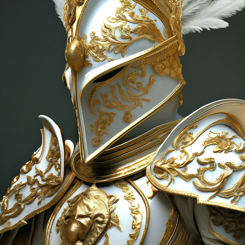 "Renaissance, Baroque, surrealism, French knight on the background of ...