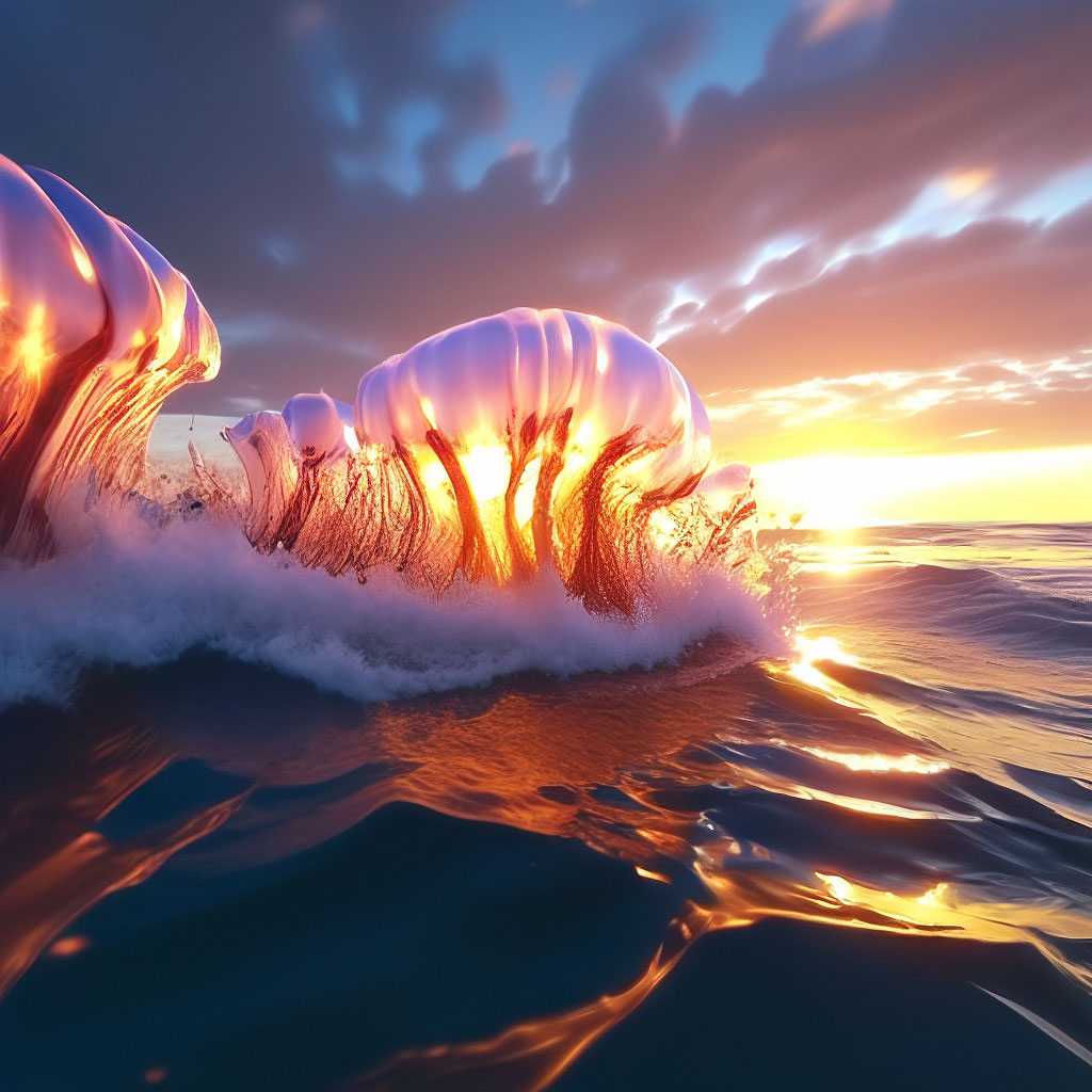 "Wide-Angle Shot, distant view, jelly banks, phenomenal amazing epochal ...