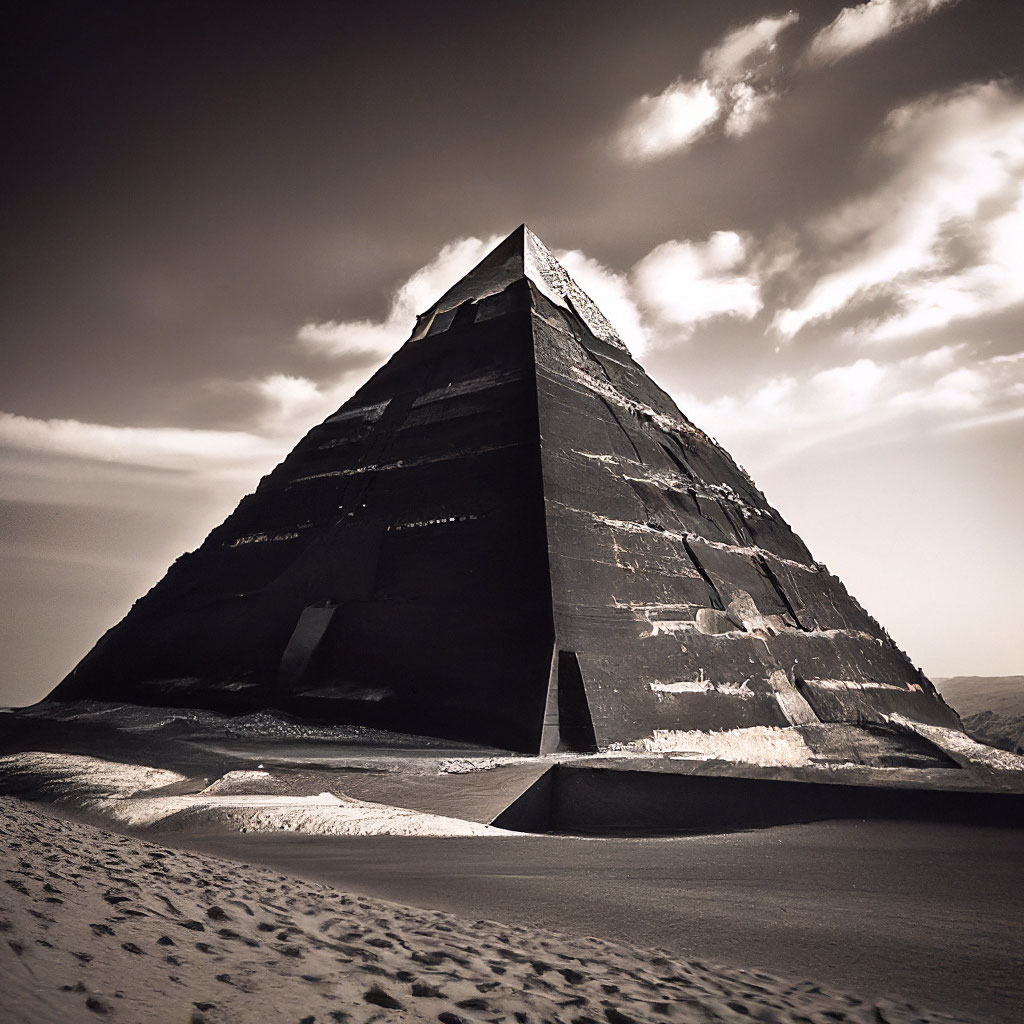 "The Black Pyramid of Amenemhat 3 in Egypt" — image created in Shedevrum