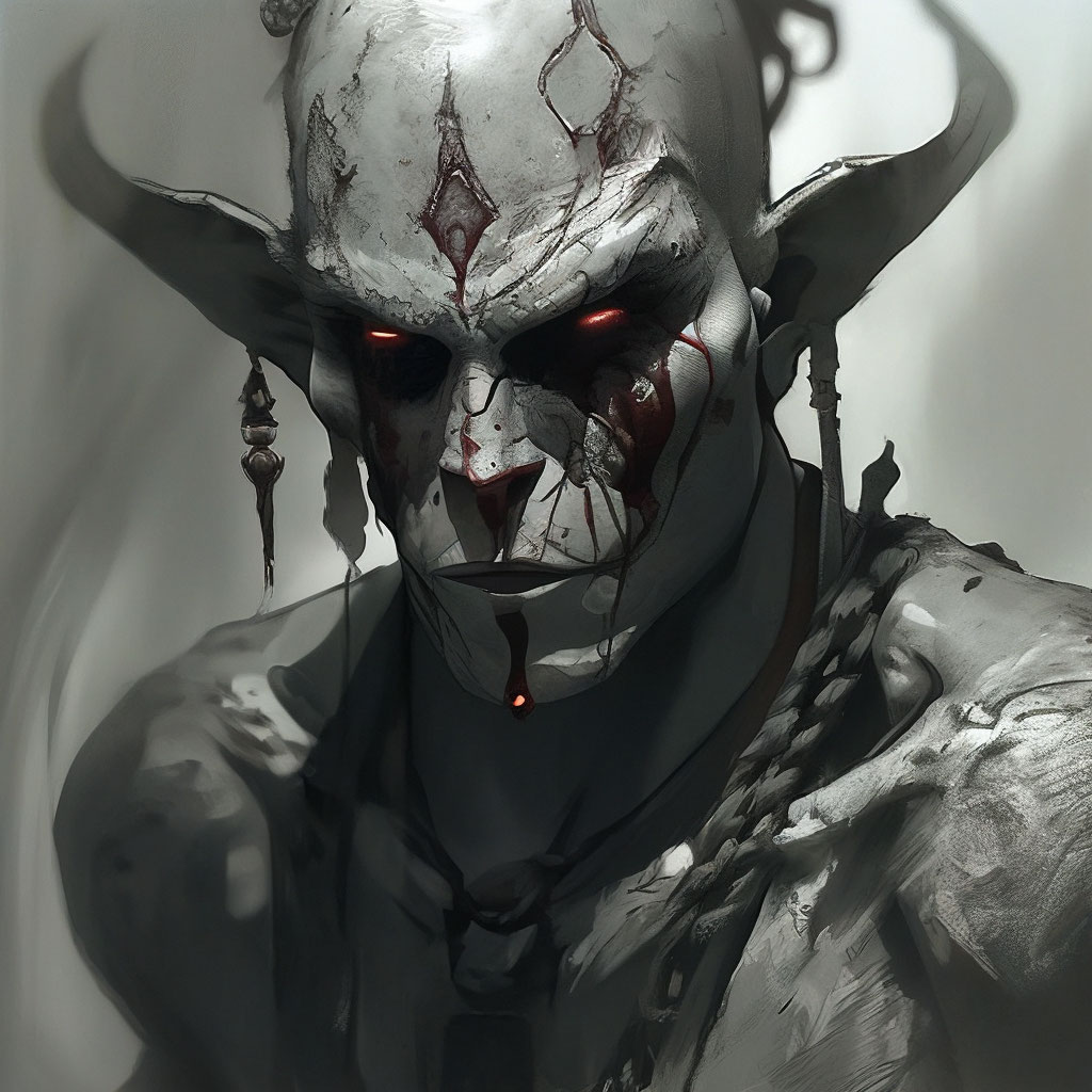 "Concept sketch art., voodoo+horror. A man, a male image — "Someone ...