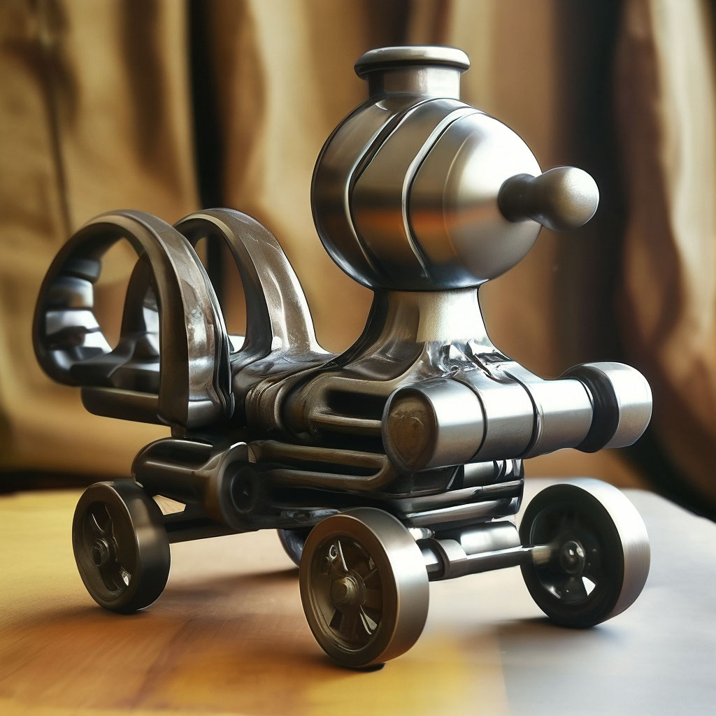 "Iron children's designer toy from the USSR" — image created in Shedevrum