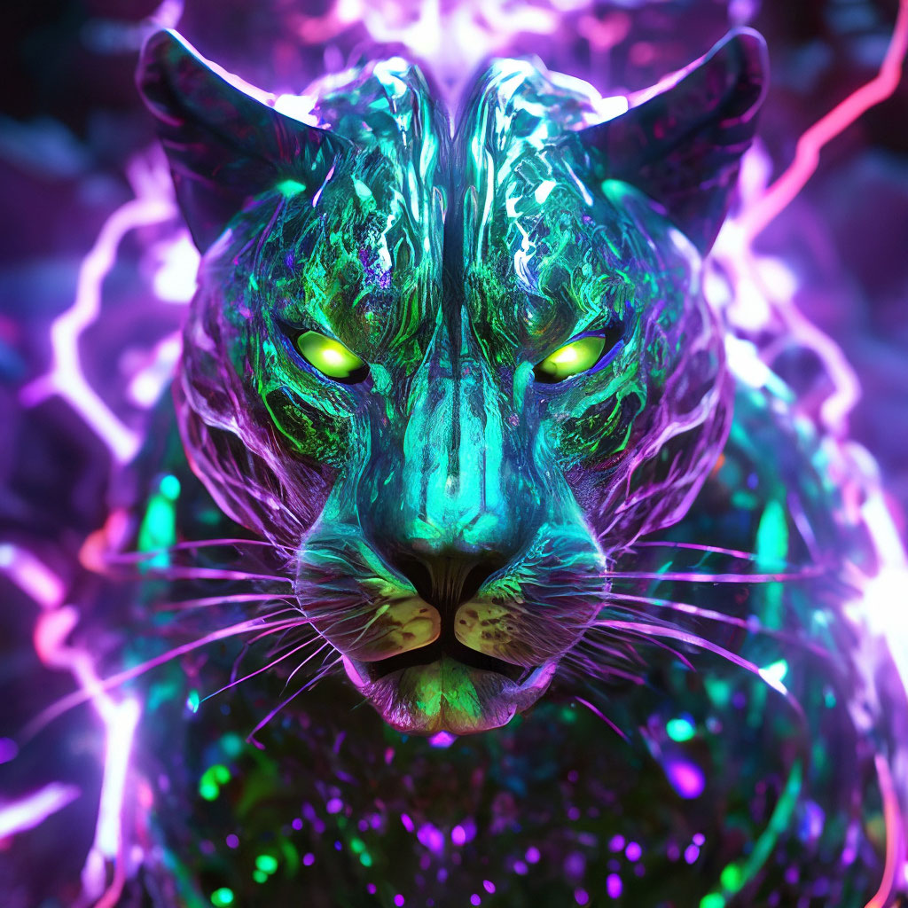 "A digital work of art, beautiful,a hybrid of metal and a malachite ...