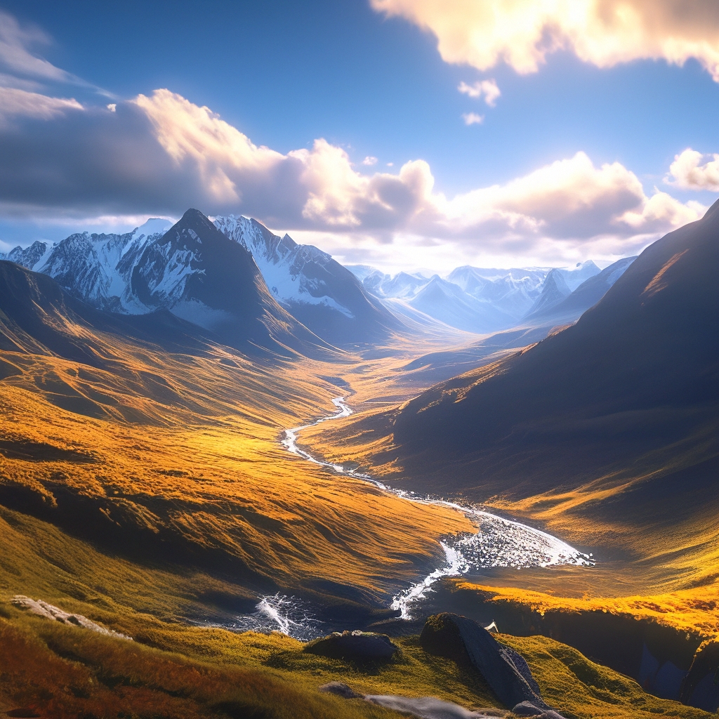 "Highland of Roaring Winds, aesthetically pleasing, beautiful, 4k, high ...