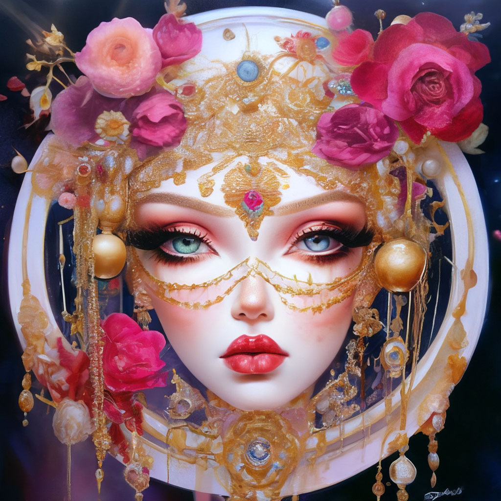 "🤍 A beautiful magician magician girl hovers in the air on a diamond ...