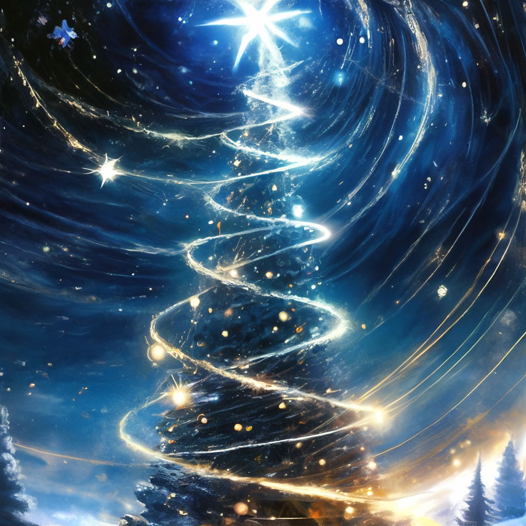 "The Christmas tree is fantastic in the distance in the form of a full ...