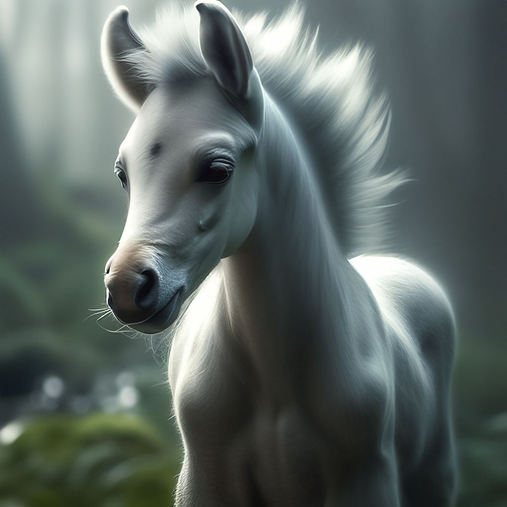 "Pegasus colt Olachko, a cute creature" — image created in Shedevrum