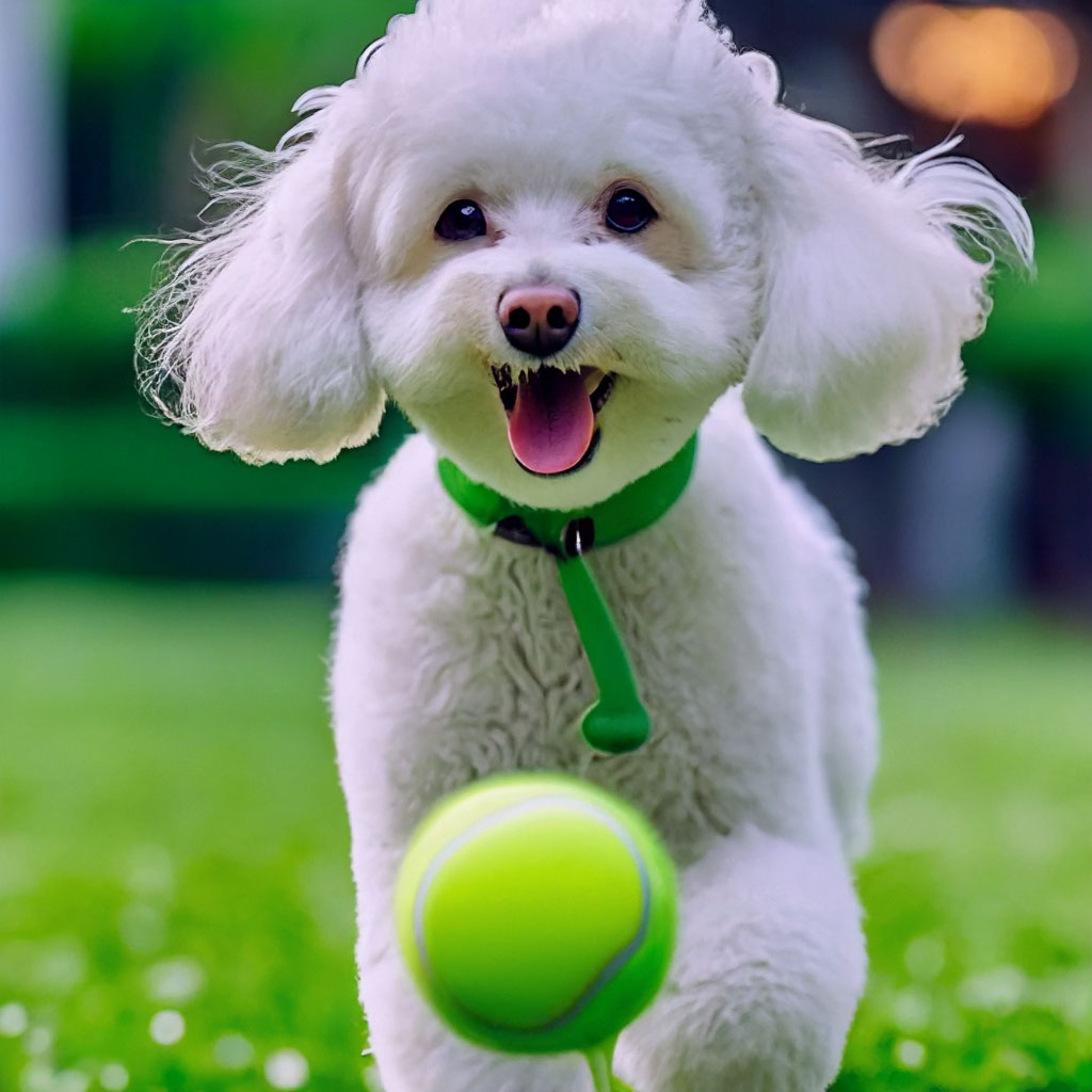 "Hello 👋 I'm your poodle 🐩 may To play with you??? Cute white poodle ...