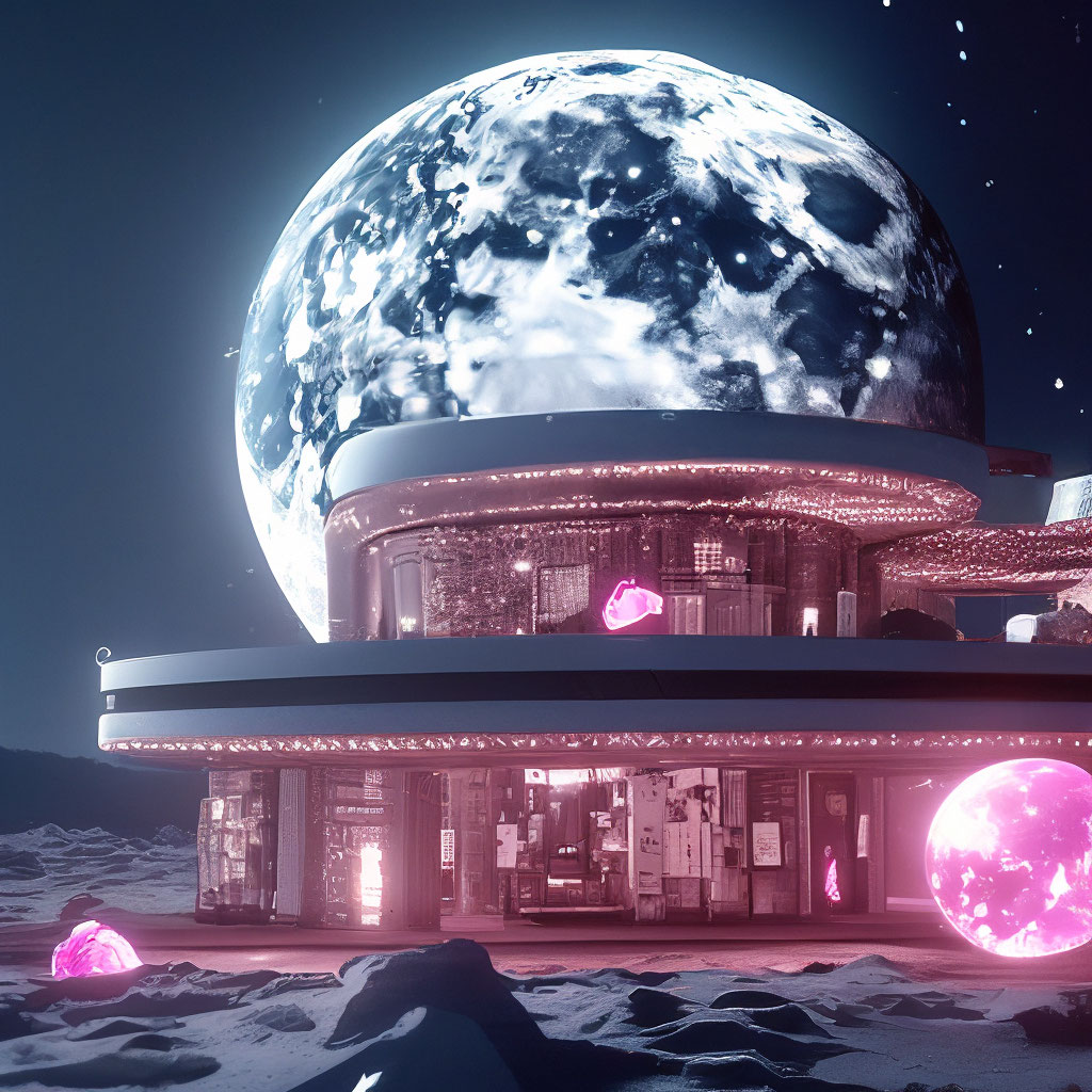 "Real Moon, houses, moonlighters, diamonds, crystals, shine from the ...