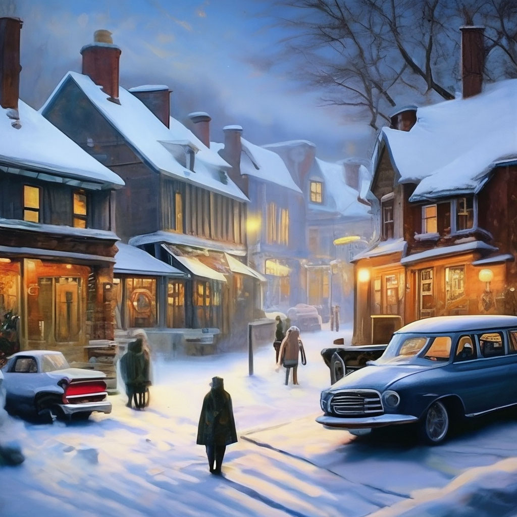 "Well, here it is winter" — image created in Shedevrum