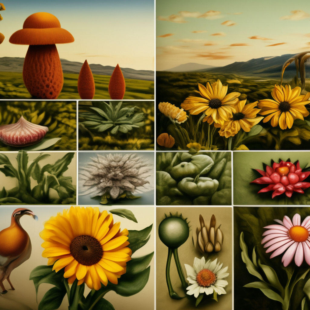 ", Hand - drawn style, animals flora, codex seraphinianus, photo ...